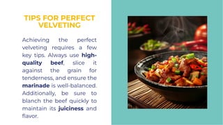 Velveting Beef | PDF | Cooking | Food & Drink