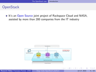 Deep inside the Cloud Managements Platforms: the OpenStack case study | PDF