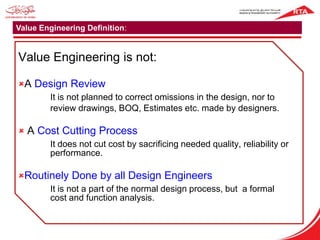 Value Engineering for Roads & Highways Project | PPSX