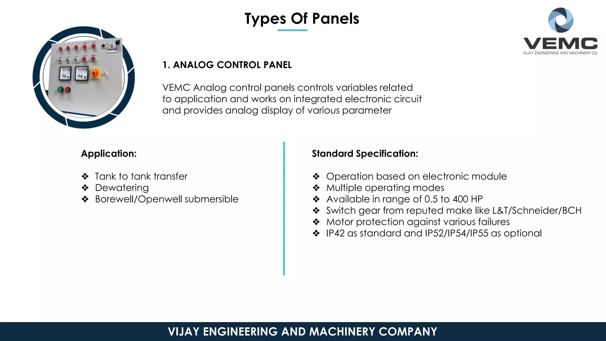 VEMC Control Panels | PPT