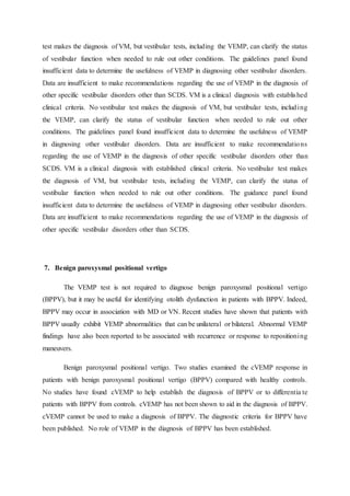 VEMP Dr.dr. HR Yusa Herwanto, MKed(ORL-HNS), Sp.THTKL(K) | DOCX | Ear ...