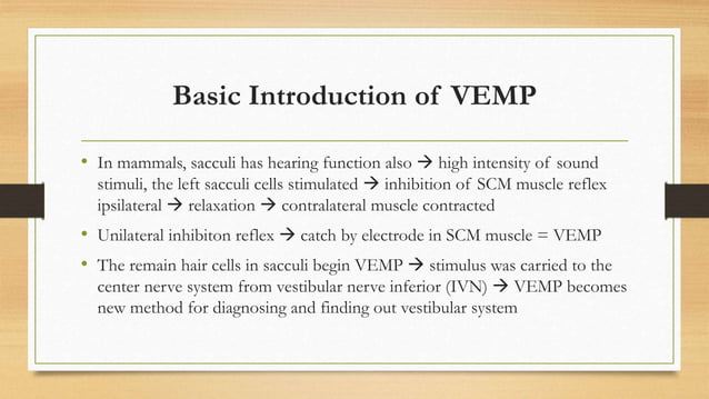 VEMP (PPT) Dr.dr.HR Yusa Herwanto, MKed(ORL-HNS), Sp.THTKL(K) | PPTX