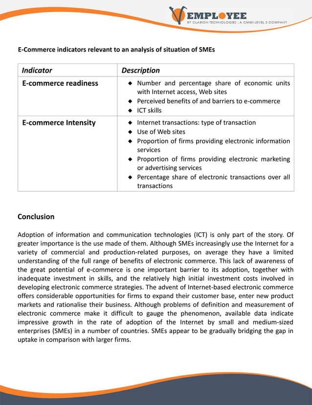 E-Commerce SME | PDF