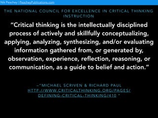 Exploiting Infographics - Developing Critical Thinking | PDF