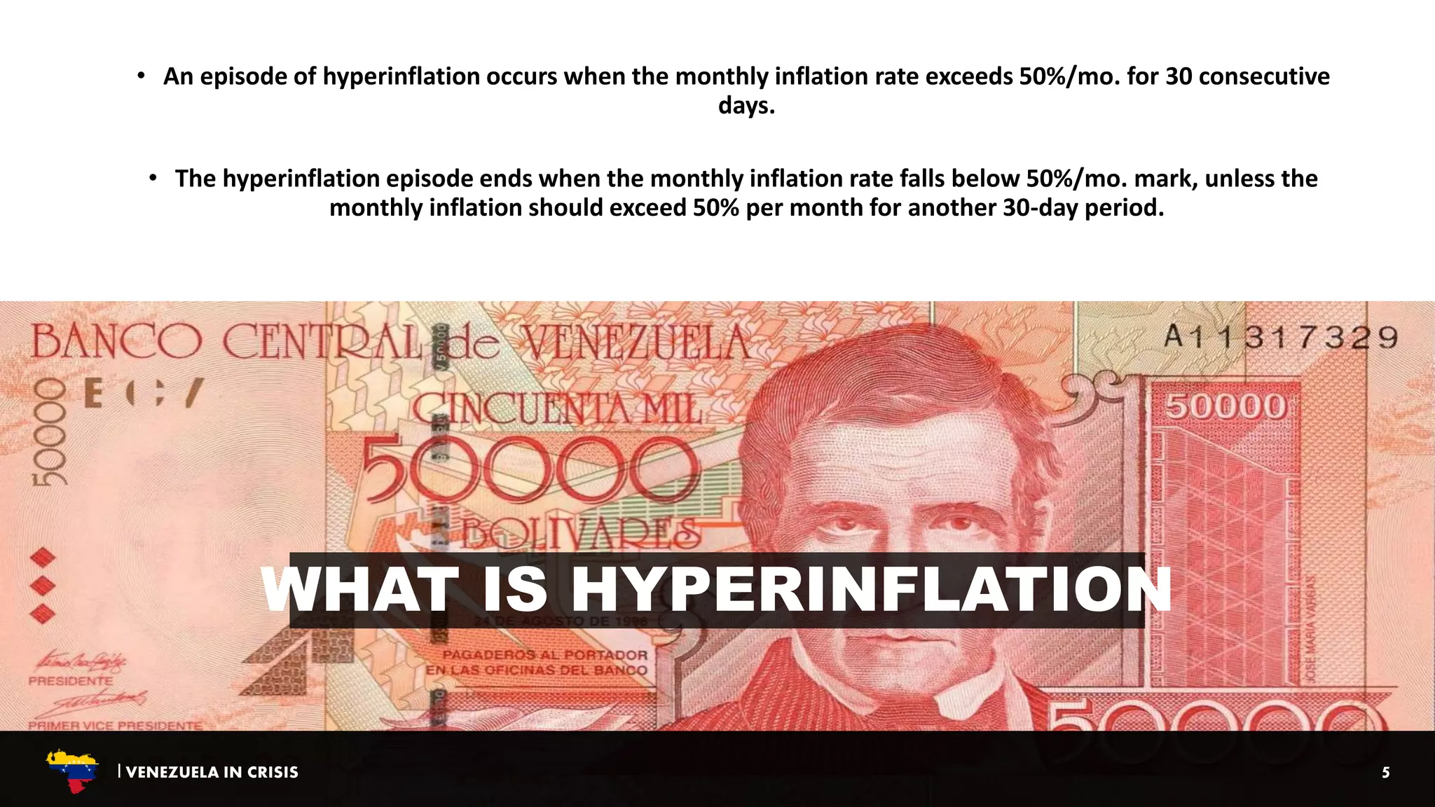 Hyperinflation and economic collapse of Venezuela | PPTX