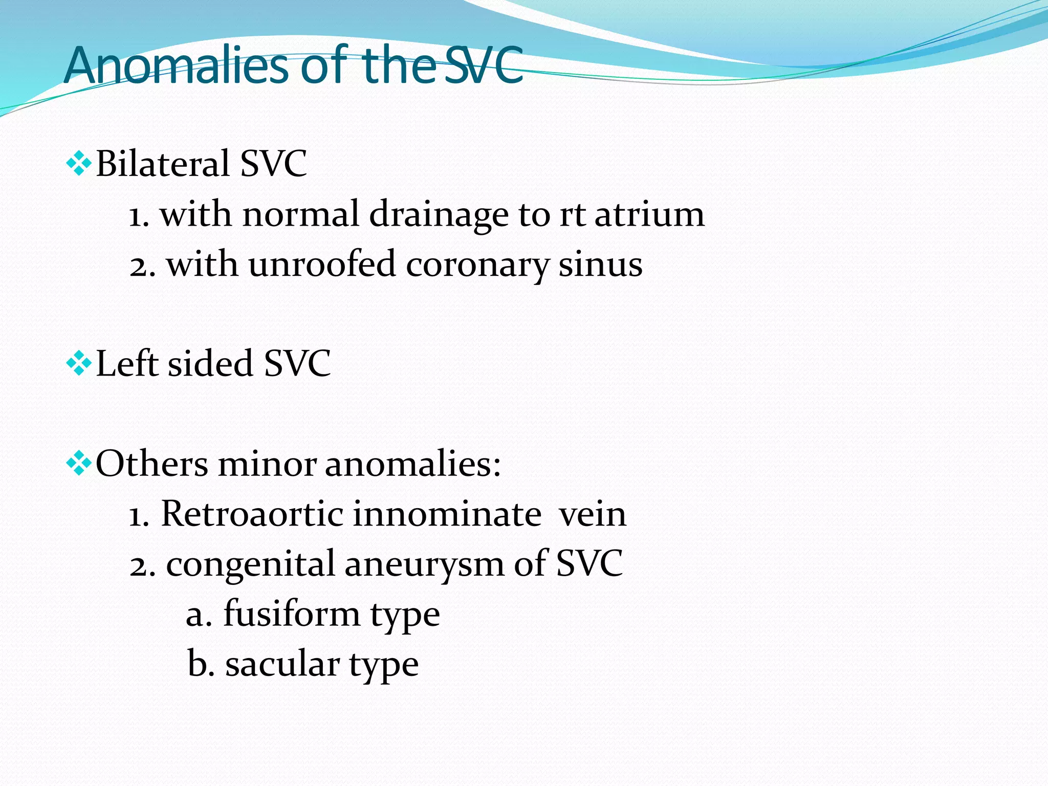 Vena cava anatomy and variants | PPTX
