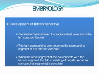 Vena cava anatomy and variants | PPTX