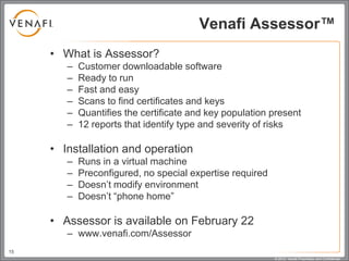 Venafi 2012 risk audit survey findings | PPTX