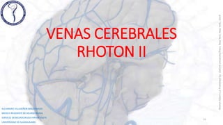 VENAS CEREBRALES rhoton .pptx