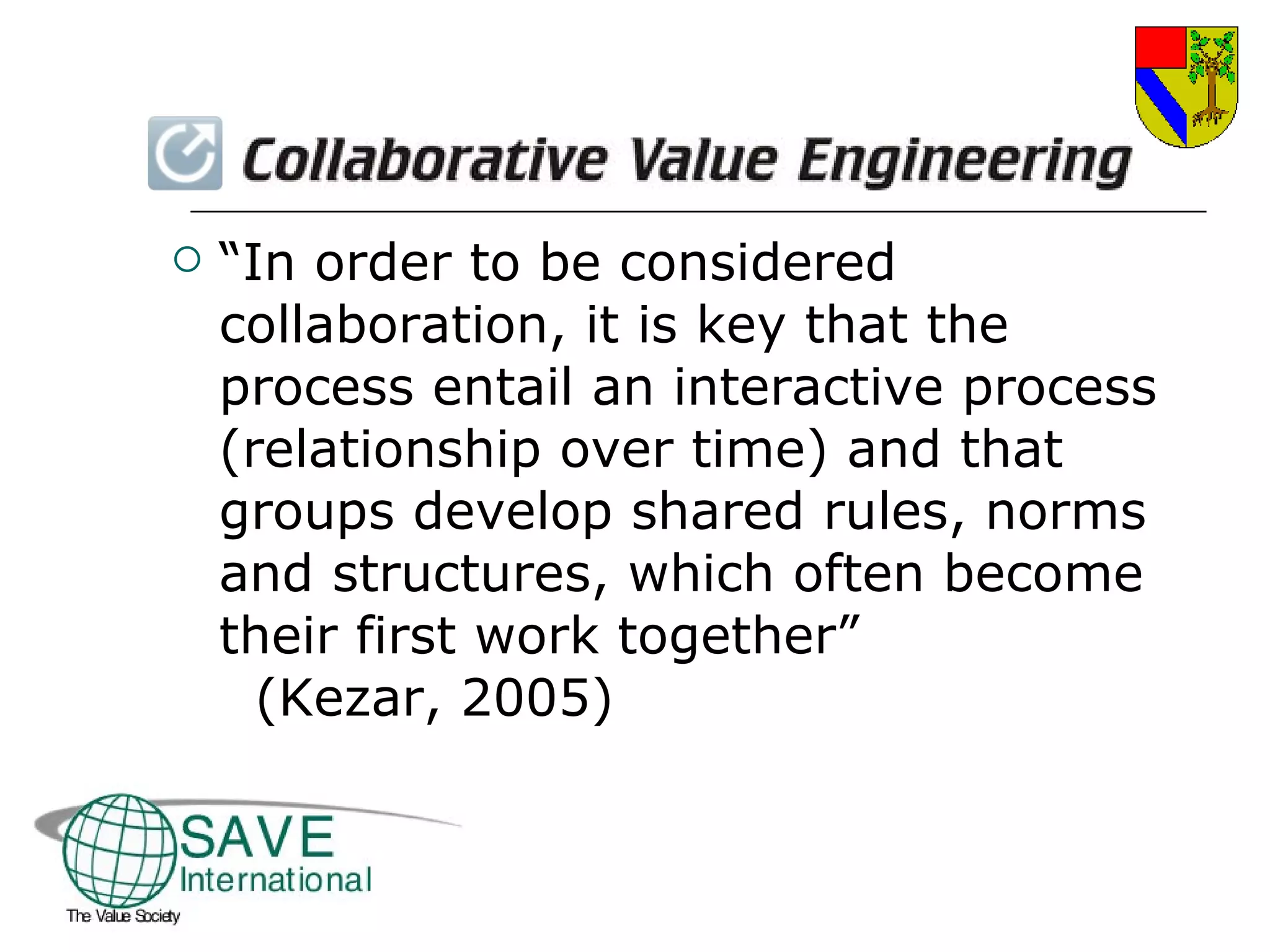Collaborative Value Engineering | PPT