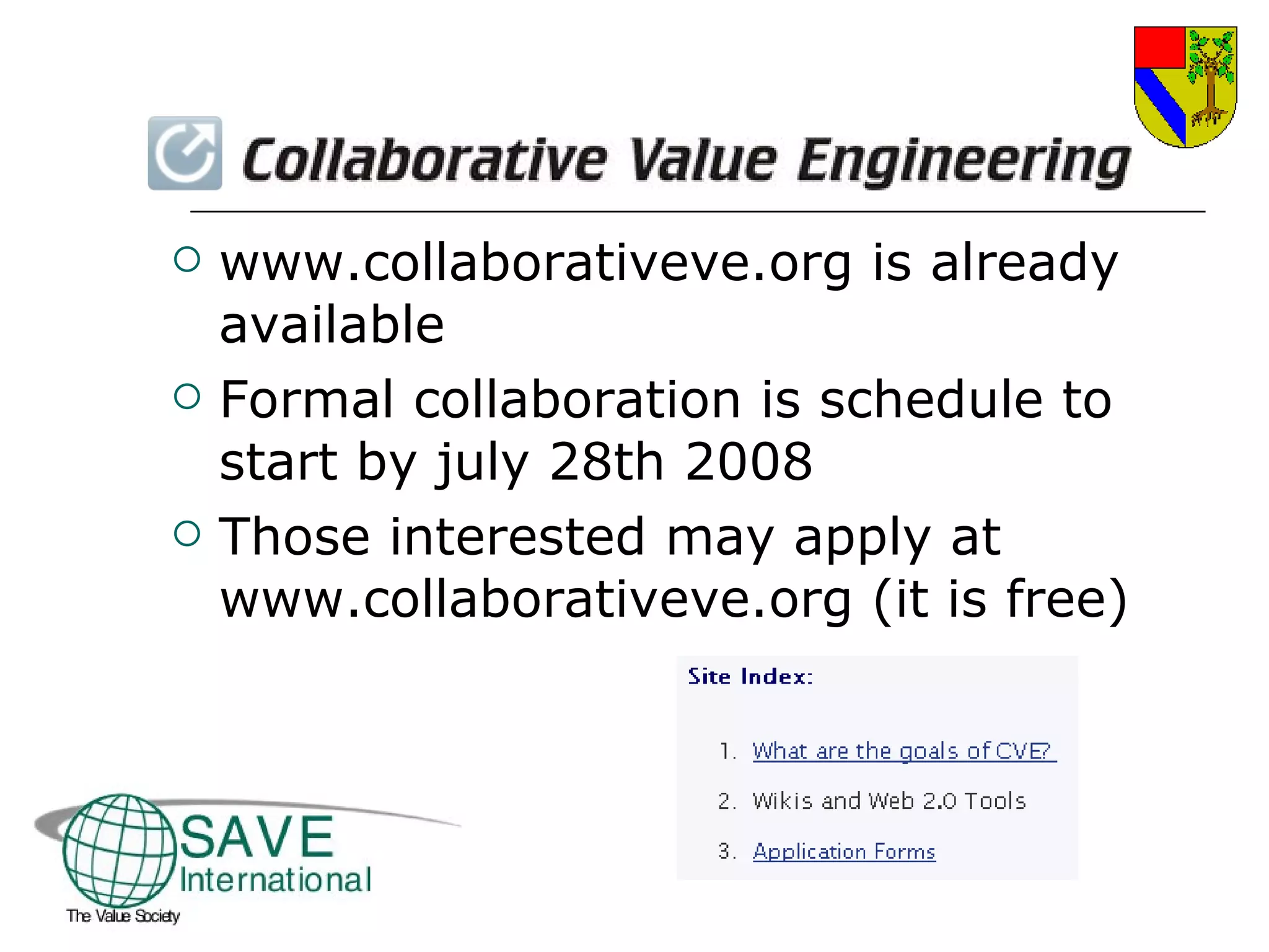 Collaborative Value Engineering | PPT