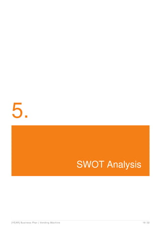 Vending machine business plan example | PDF