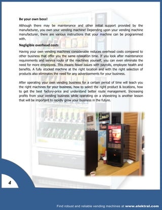 Starting Your Own Vending Business: A Step-by-step Guide | PDF