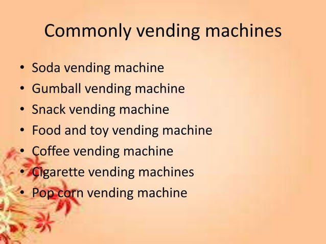 Vending machine | PPTX
