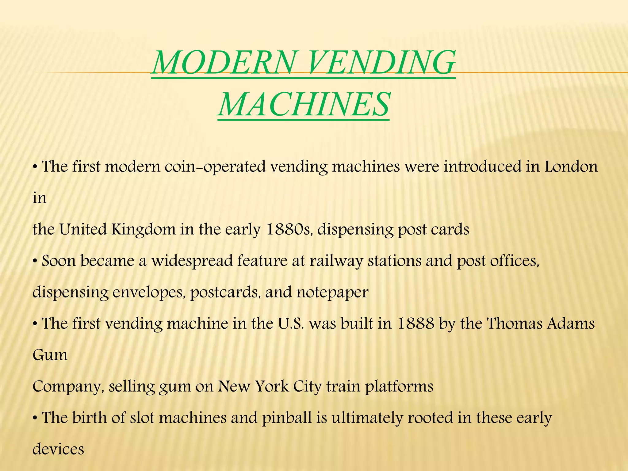 Vending machine ppt | PPTX