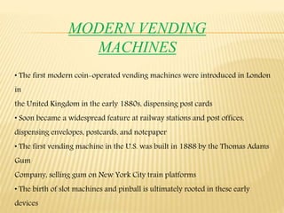 Vending machine ppt | PPTX