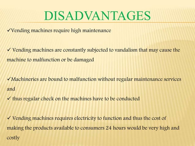 Vending machine ppt