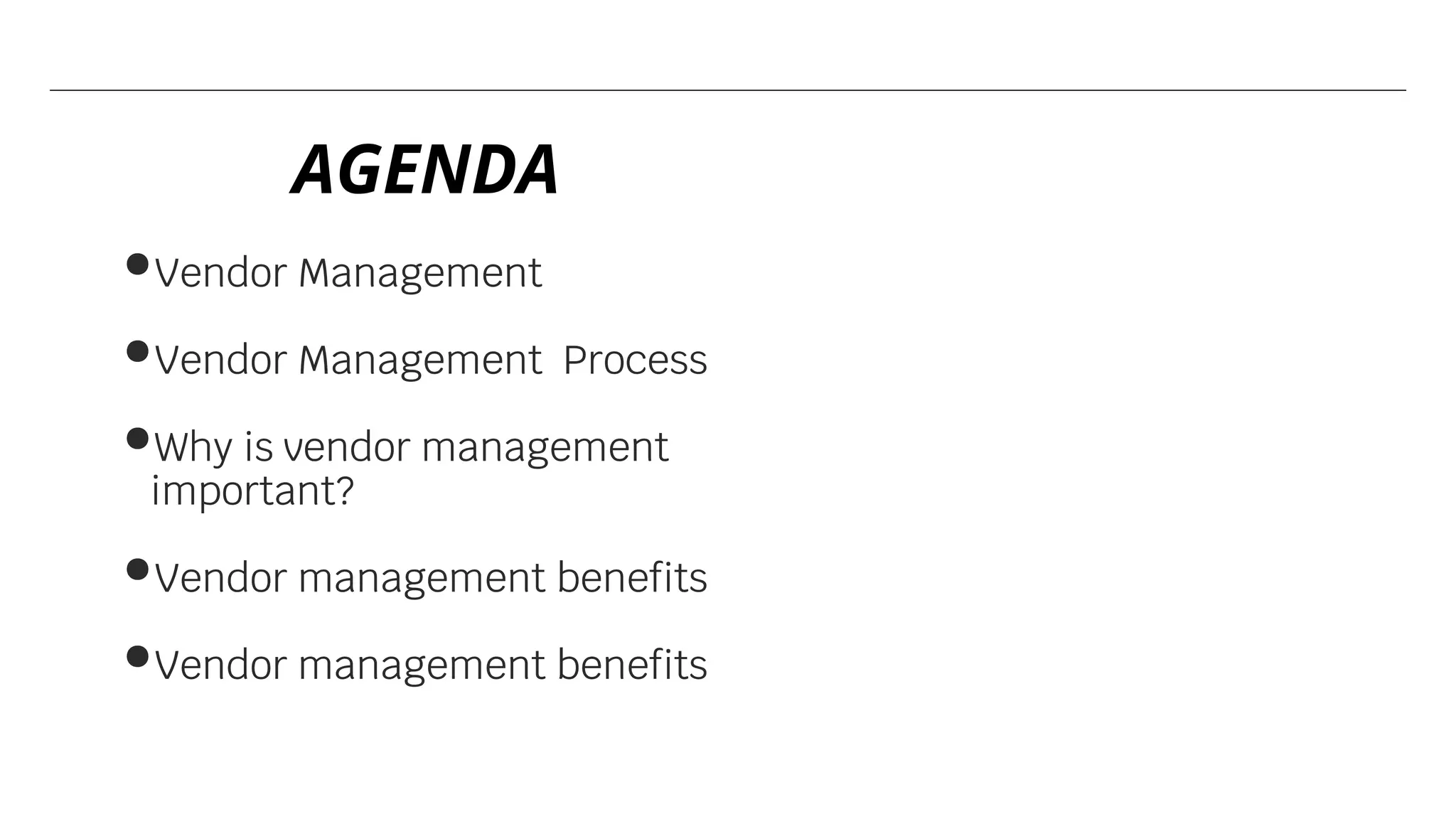 Vendor Management | PPTX