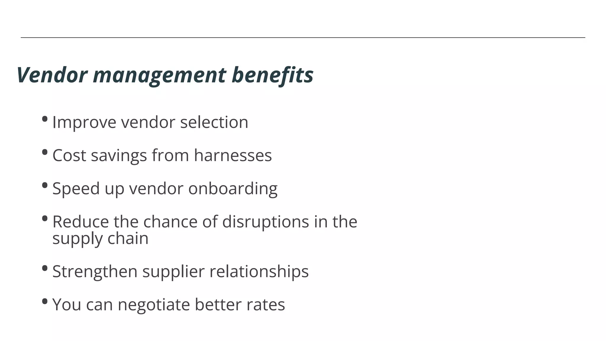 Vendor Management | PPTX