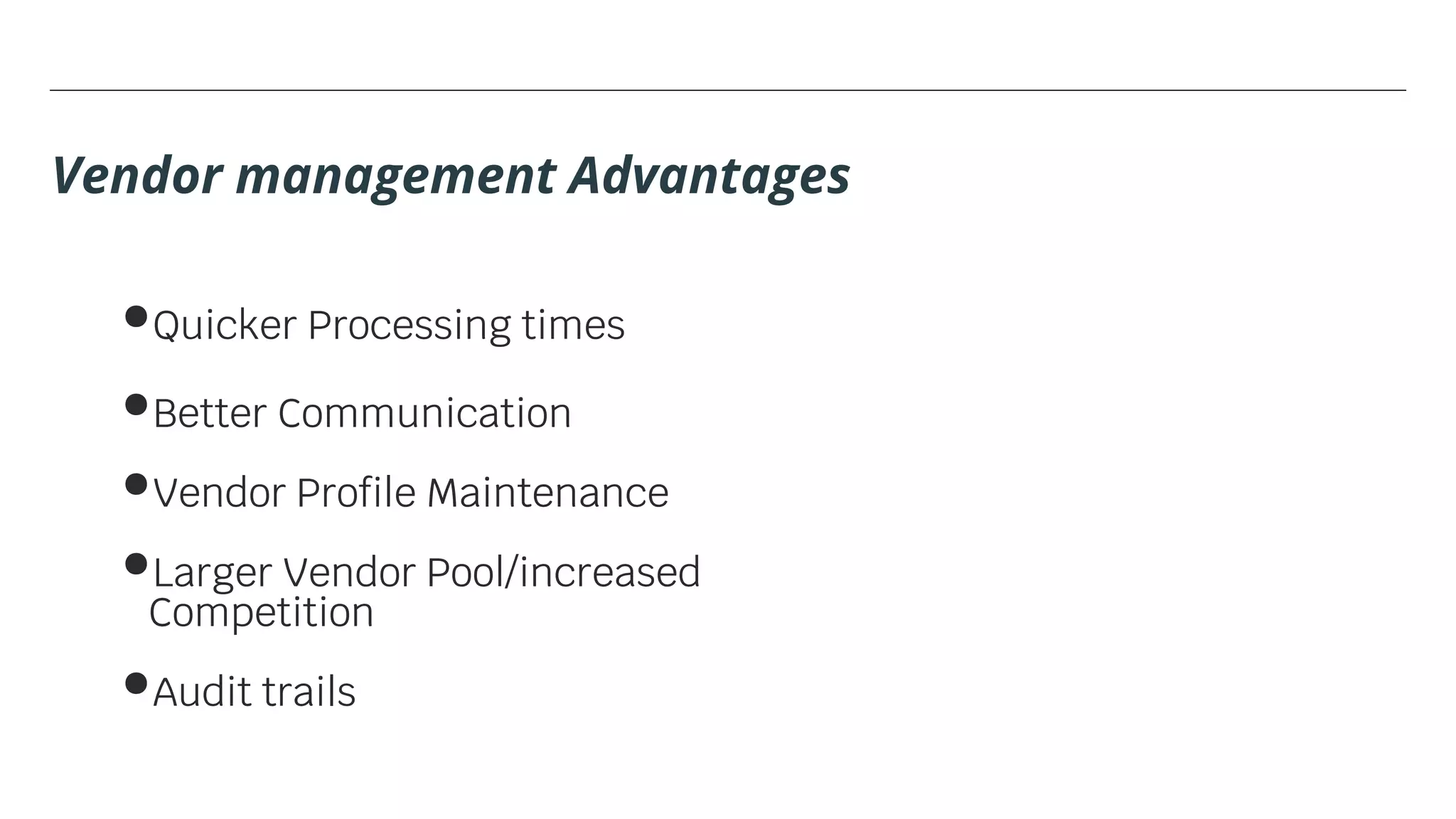 Vendor Management | PPTX