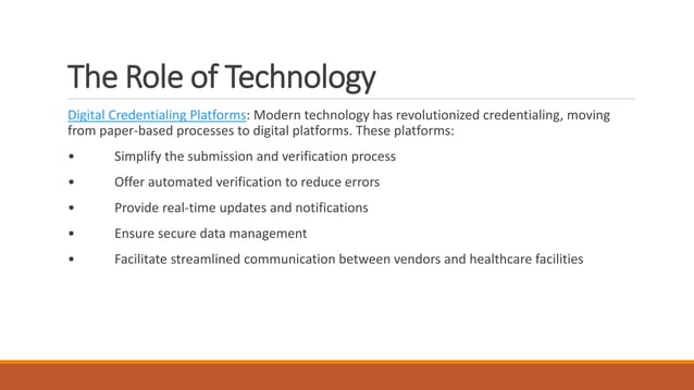 Hospital Vendor Credentialing Importance | PPT