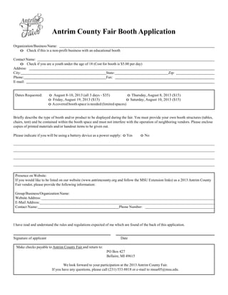 Vendor application2014 | DOCX