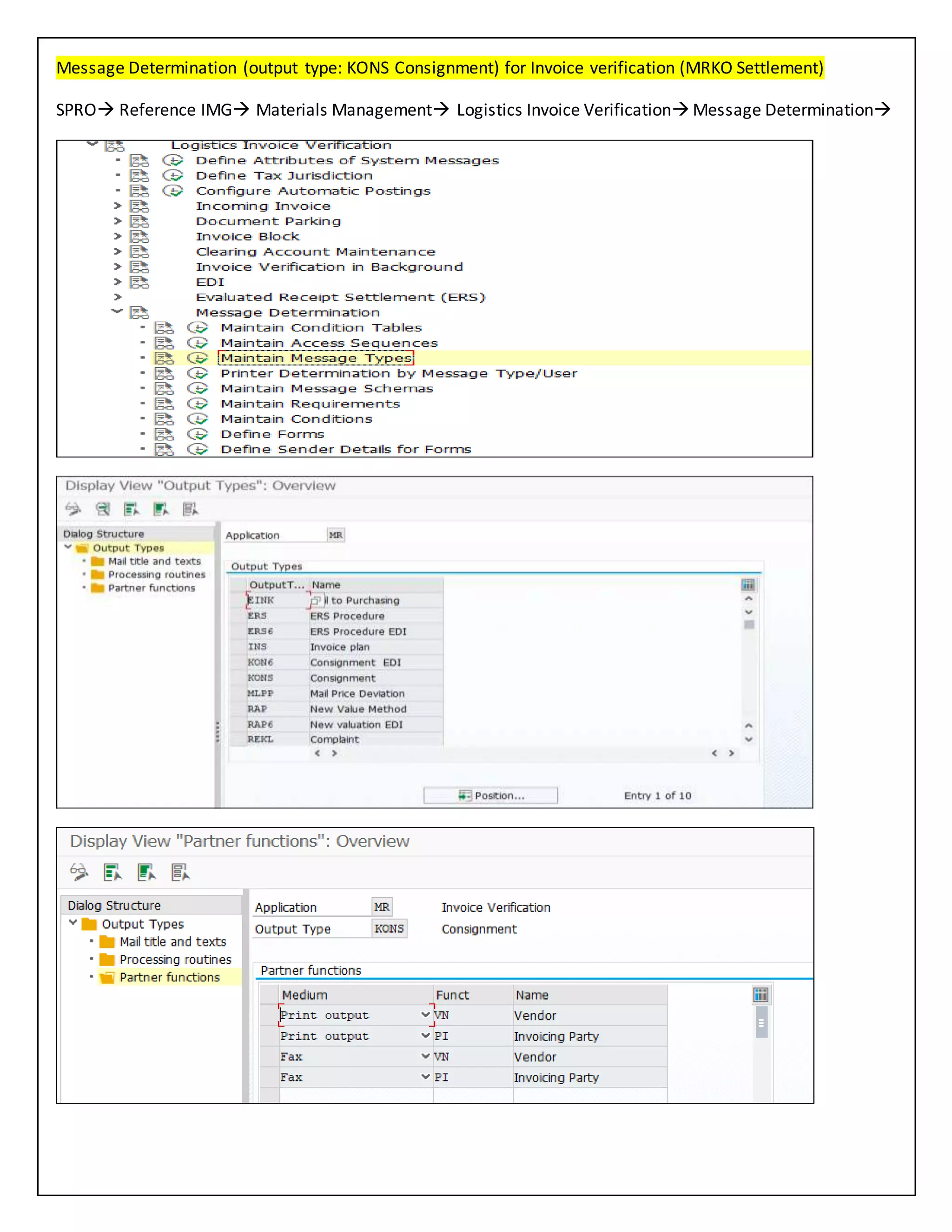 Vendor consignment configuration doc | DOC
