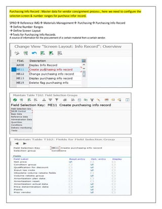 Vendor consignment configuration doc | DOC