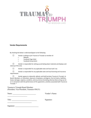Vendor contract agreement | PDF