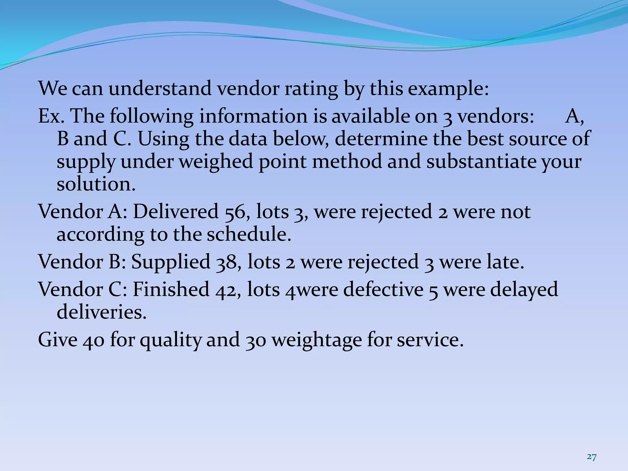 Vendor development | PPTX