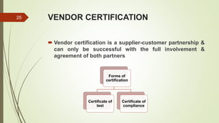 Vendor development in pharmaceutical industry | PPTX