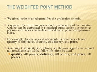 Vendor evaluation shashank | PPT