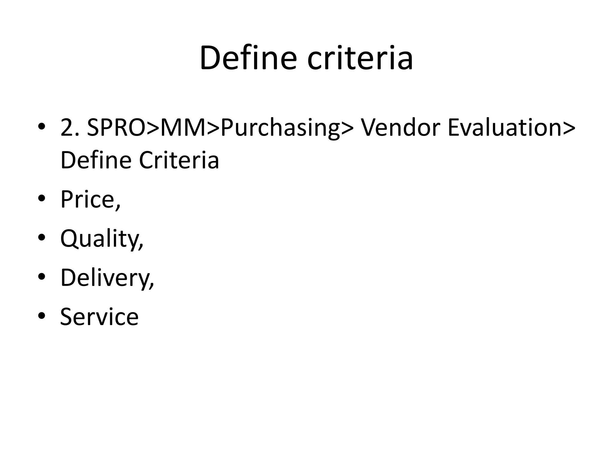 Sap Mm Vendor Evaluation Pptx