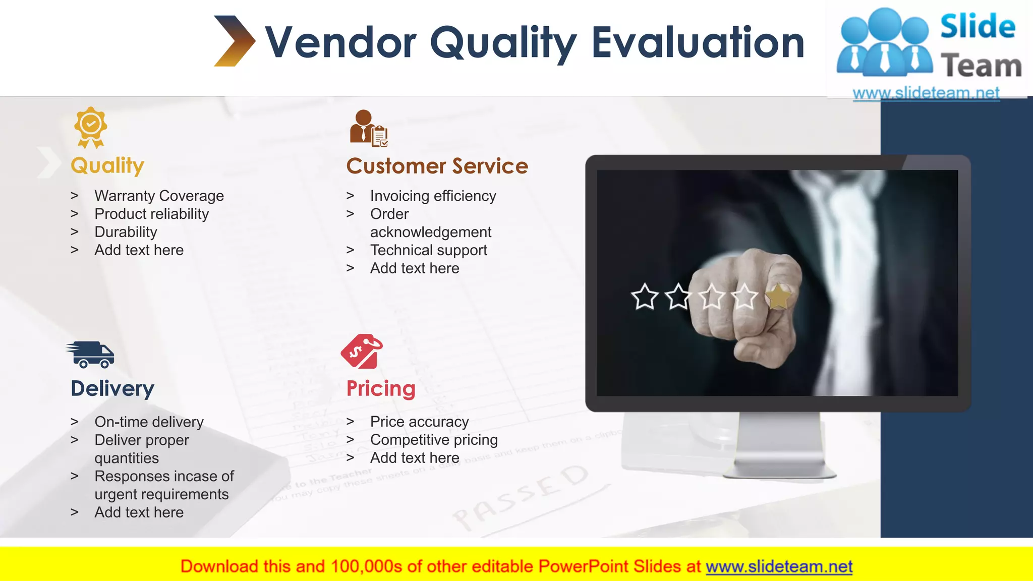 Vendor Evaluation PowerPoint Presentation Slides | PDF