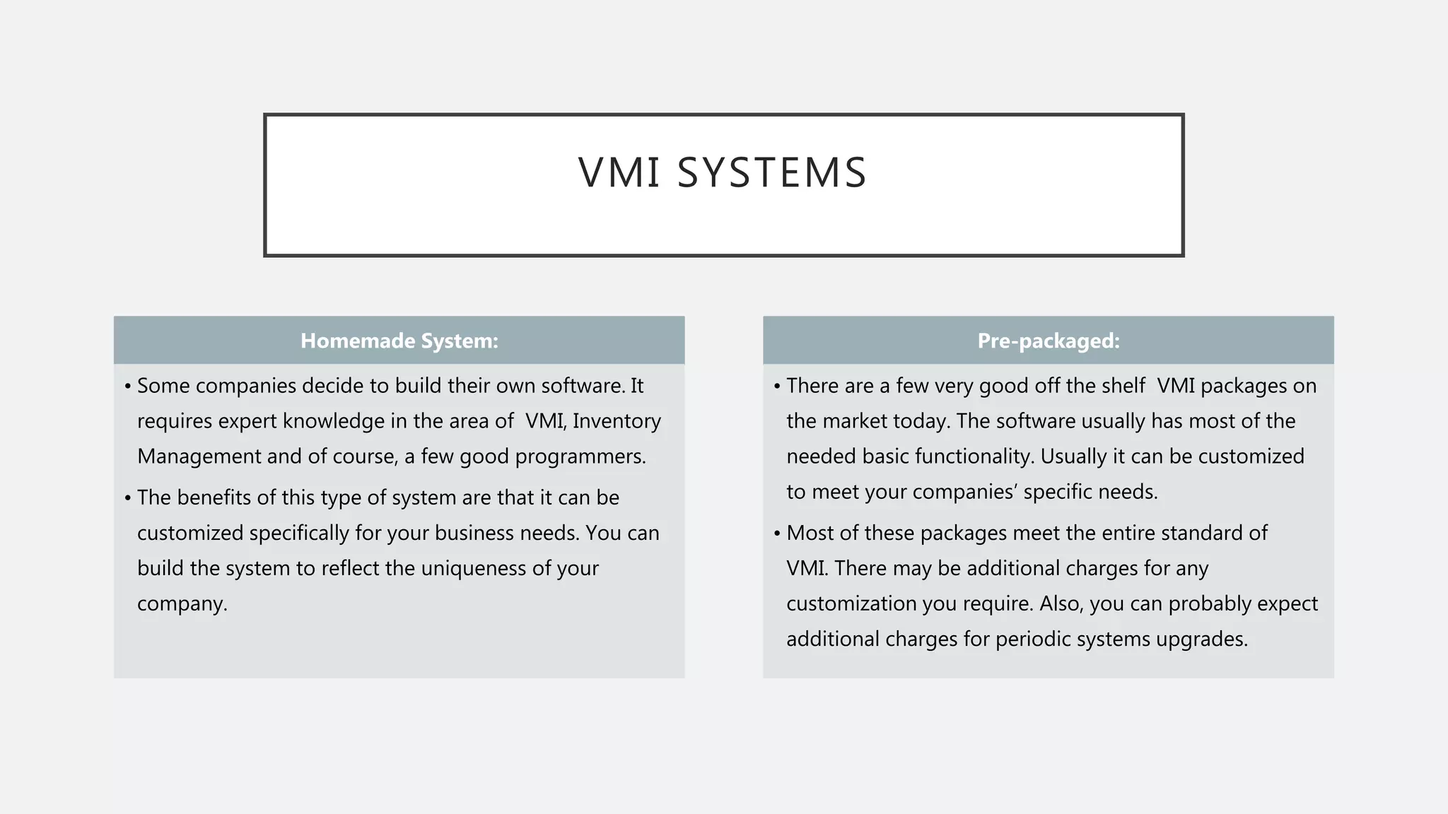 Vendor managed inventory (VMI) | PPTX
