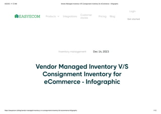 Vendor Managed Inventory V_S Consignment Inventory for eCommerce ...