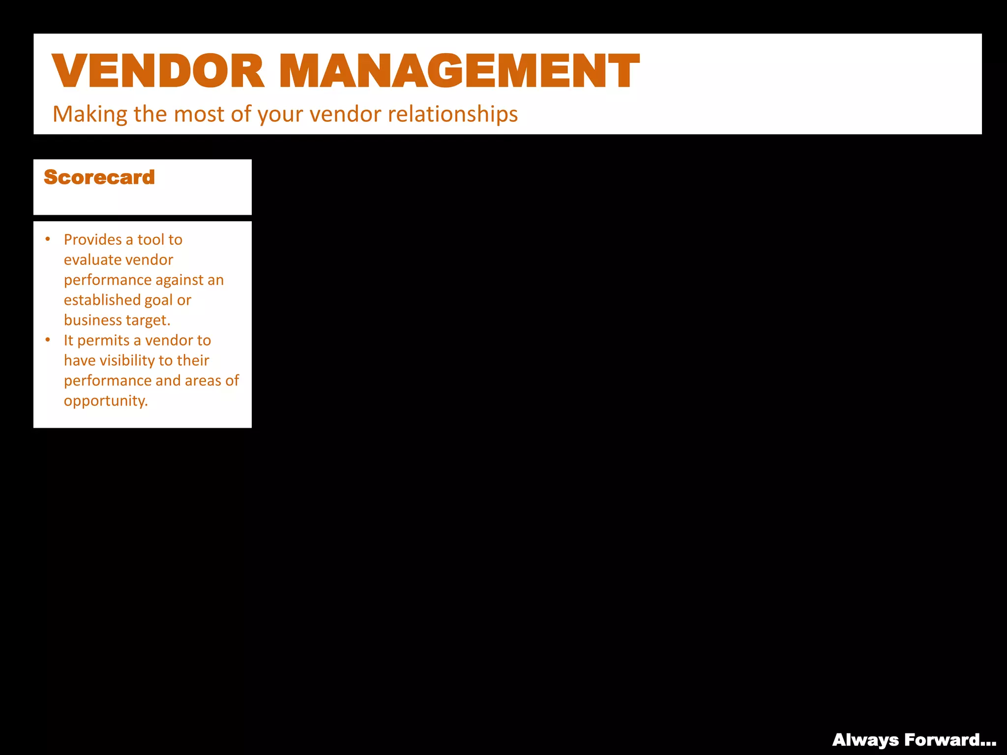 Vendor Management | PPTX