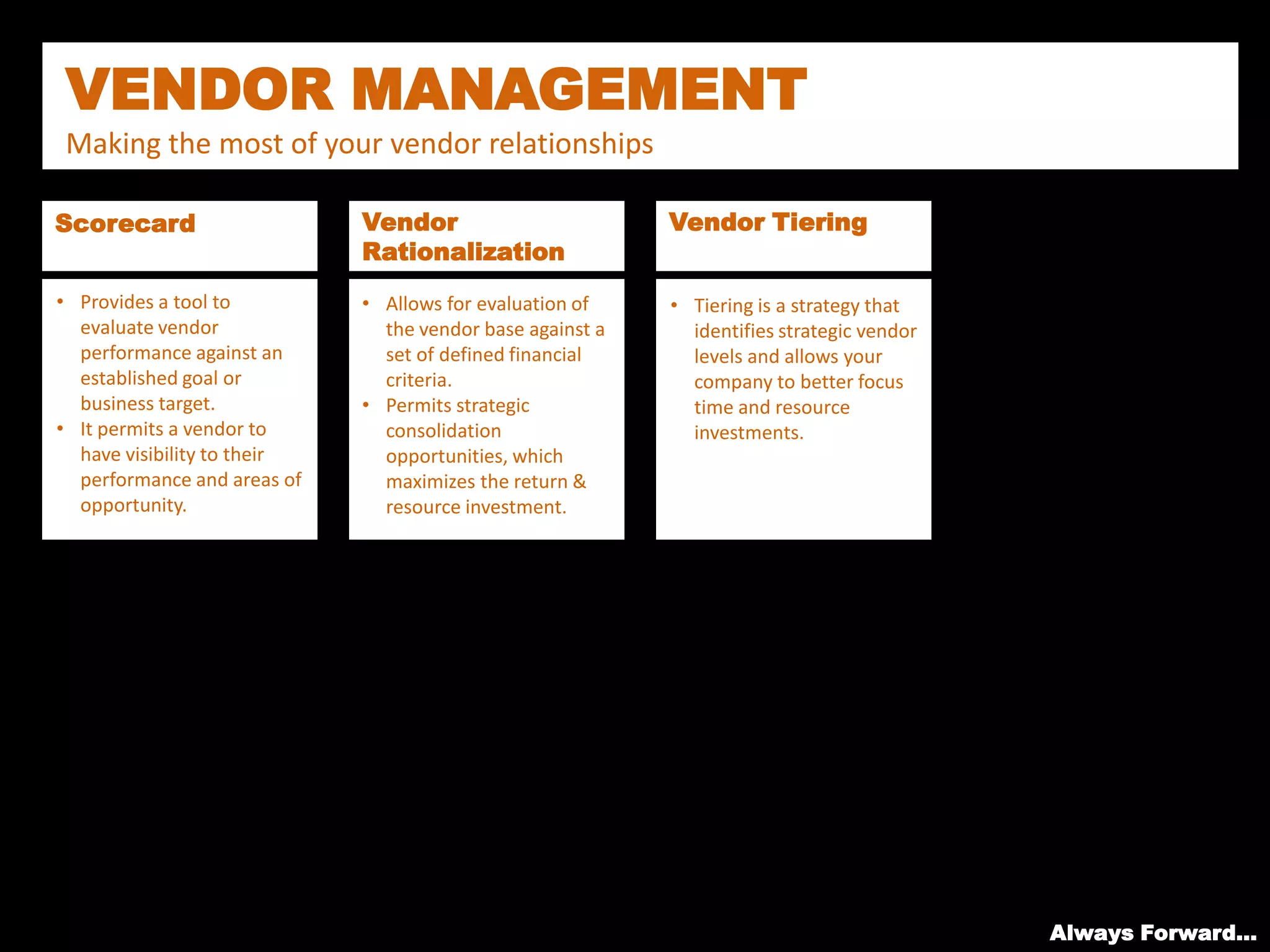 Vendor Management | PPTX