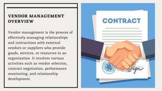 VENDOR MANAGEMENT SYSTEM PPT GROUP A .pptx