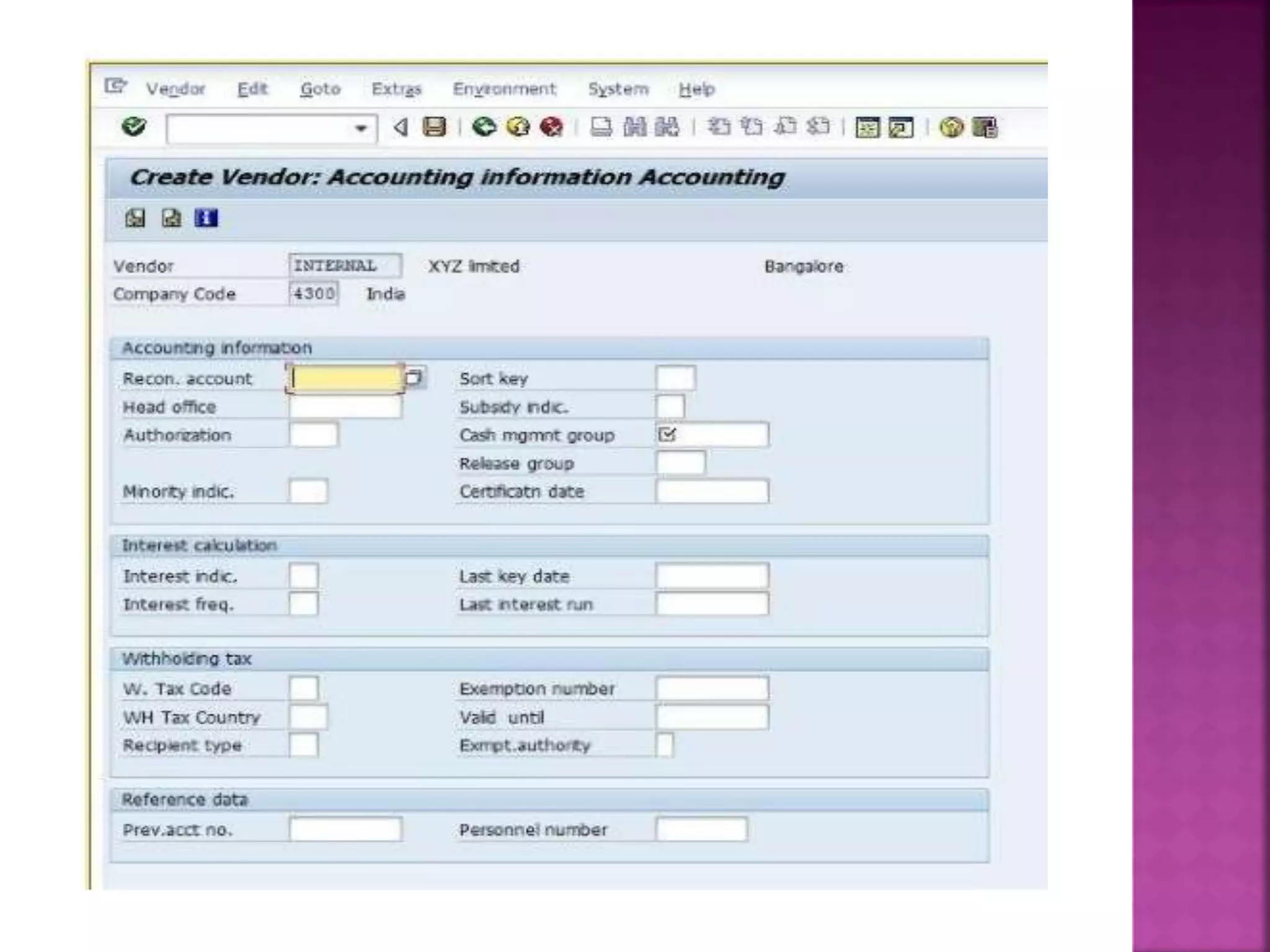 SAP MM Vendor master | PPTX