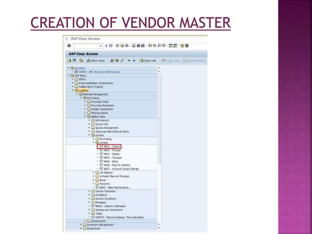 SAP MM Vendor master | PPTX