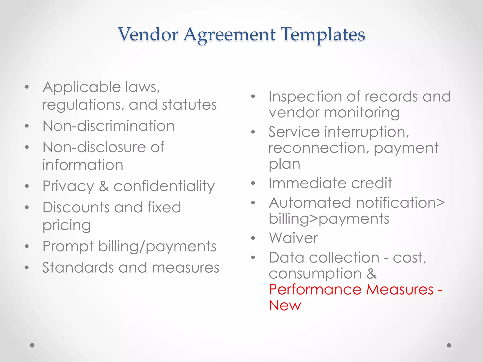 Vendor monitoring and payment controls | PPTX