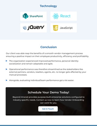 Vendor onboarding Case Study | PDF