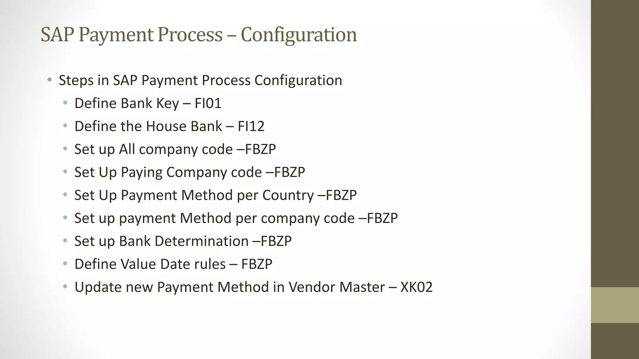 Vendor payments configuration | PPTX