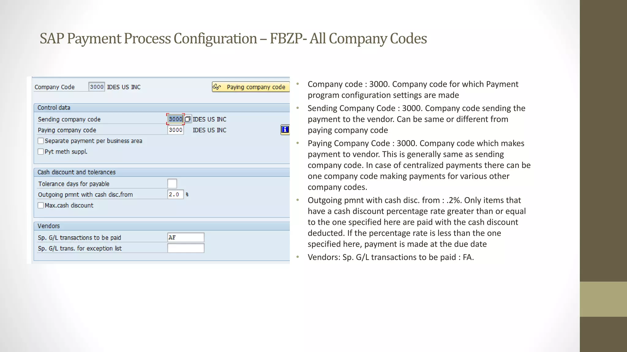 Vendor payments configuration | PPTX