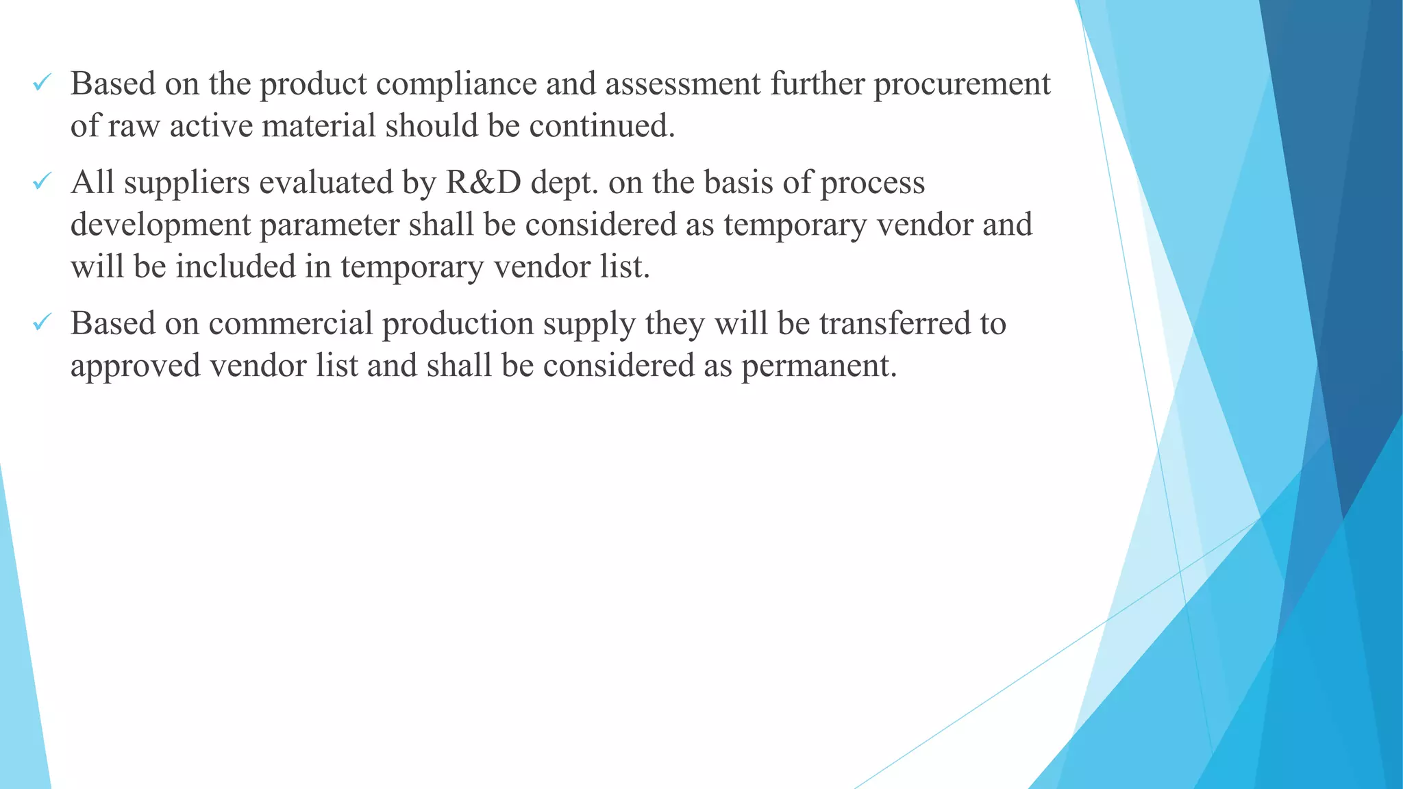 Vendor qualification | PPTX