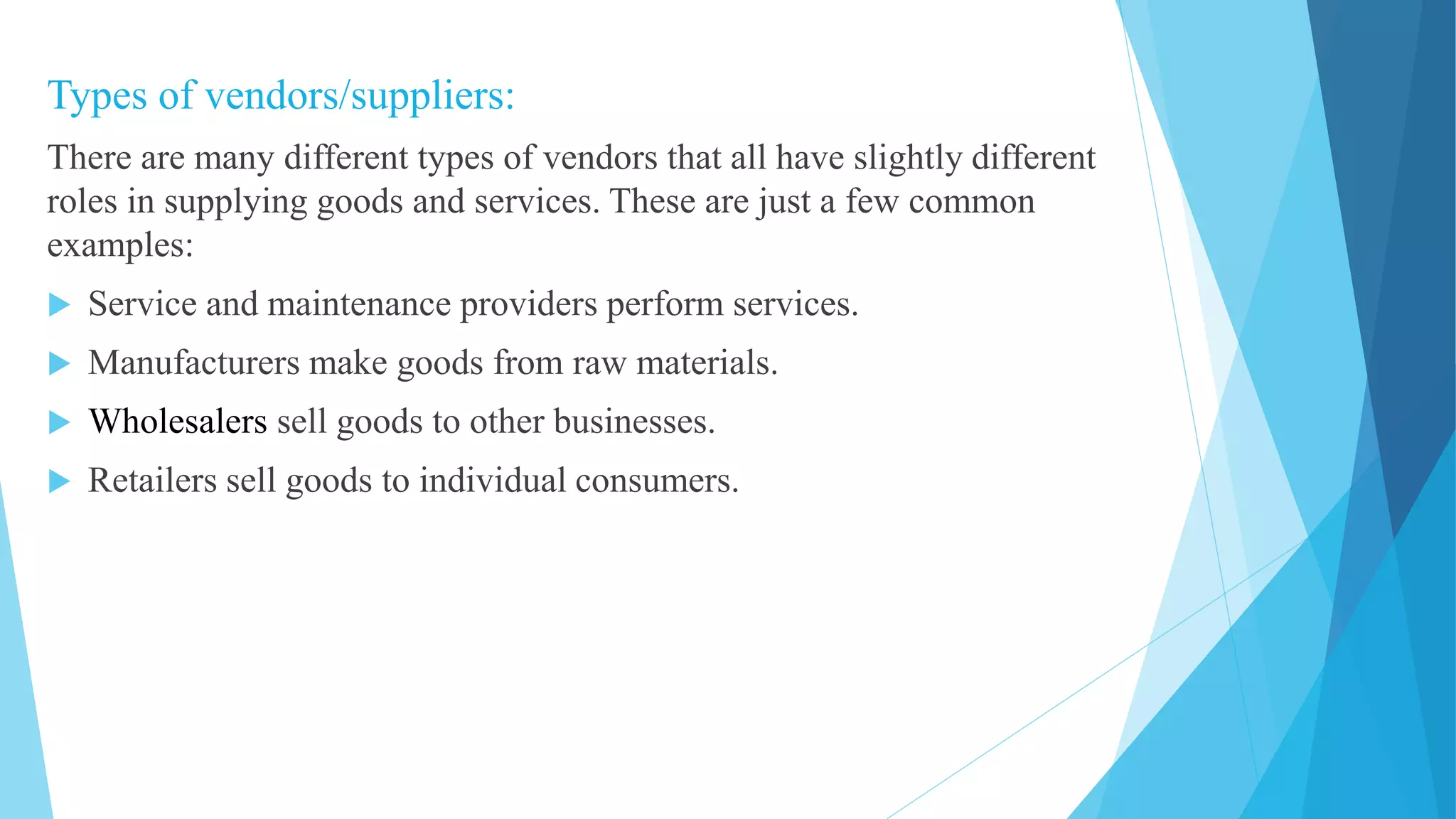 Vendor qualification | PPTX