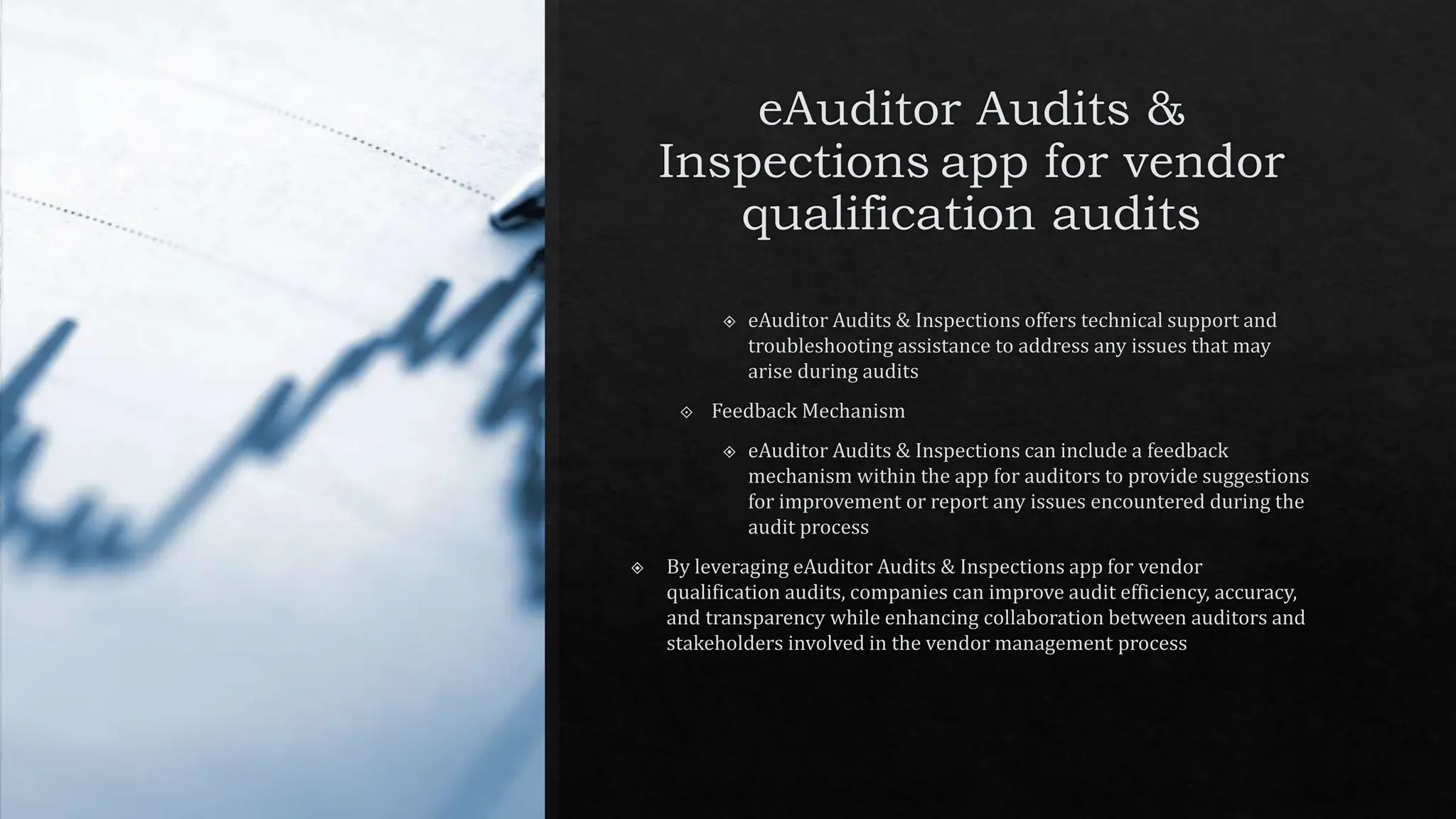 Vendor qualification audit with eAuditor | PPTX