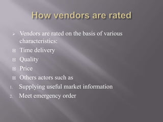 Vendor rating | PPTX