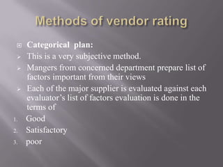 Vendor rating | PPTX